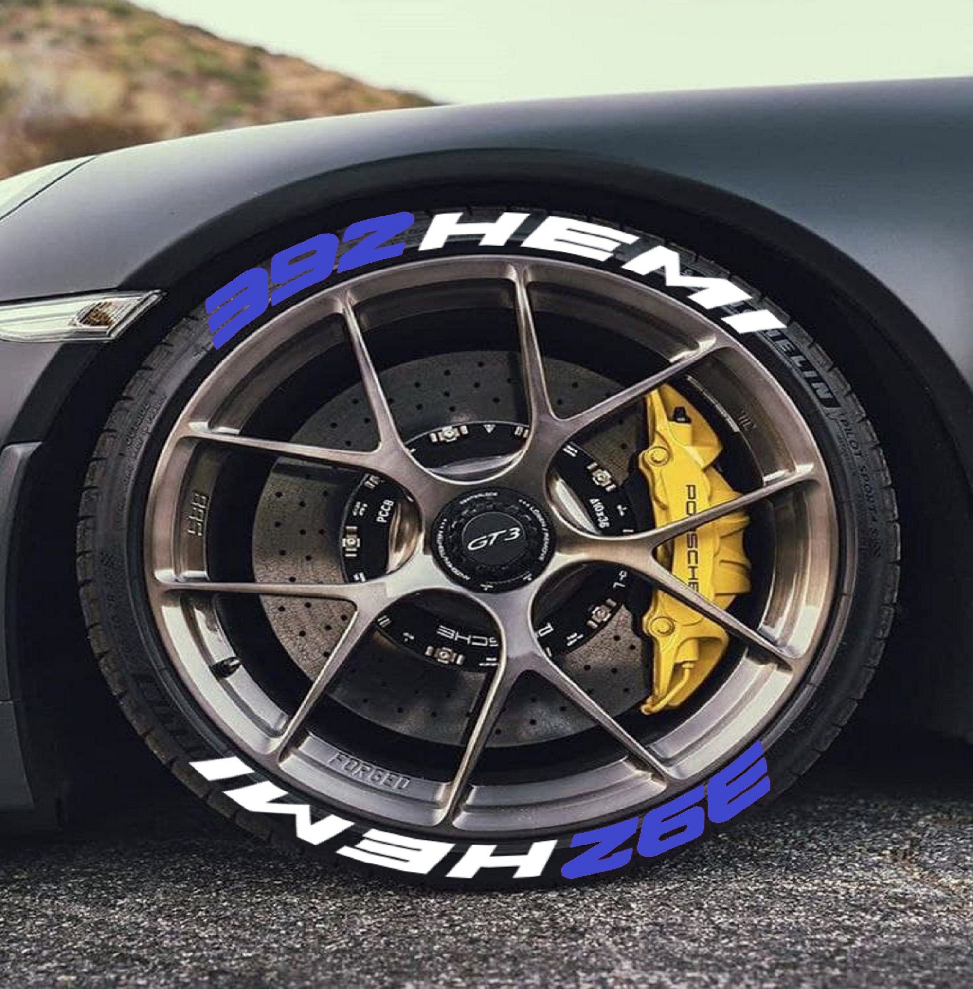 Tire Lettering 392 Blue Permanent Tire Stickers 1'' 8 - Etsy