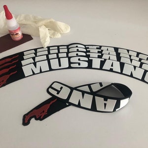 Tire Lettering Mustang Permanent Tire Stickers 1'' 8 Pcs - Etsy