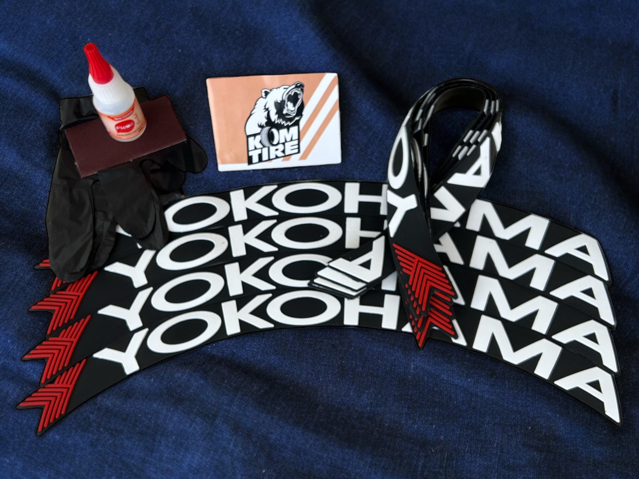 Yokohama Sticker Tire Lettering Raised Stickers Vinly Permanent ...