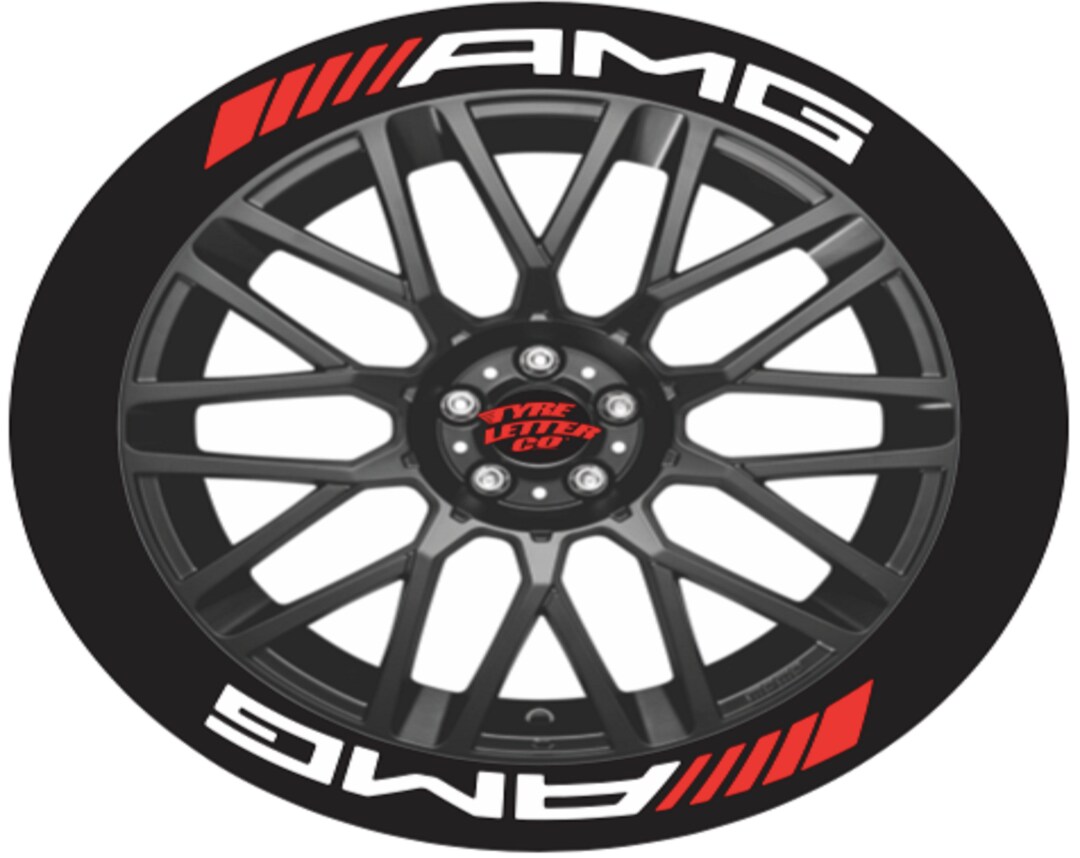 Tire Lettering AMG Permanent Tire Stickers 1'' 8 Pcs - Etsy