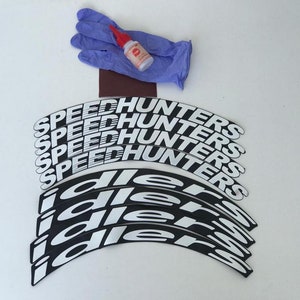Tire Lettering Speedhunters Idlers Permanent Tire Stickers 1'' 8 Pcs - Etsy
