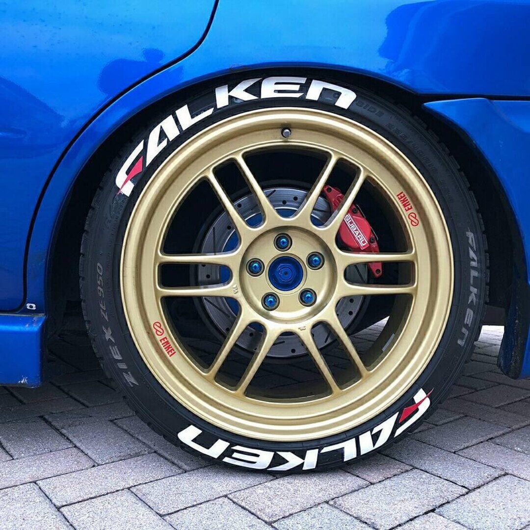 Tire Lettering Falken Permanent Tire Stickers 1'' 8 Pcs - Etsy