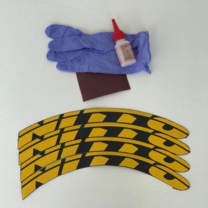 Tire Lettering Yellow Nitto Permanent Tire Stickers 1'' 8 Pcs - Etsy