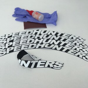 Speedhunters White Tire Lettering Permanent Tire Stickers 1'' 8 Pcs - Etsy
