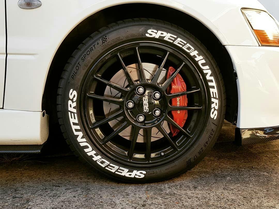 Speedhunters White Tire Lettering Permanent Tire Stickers 1'' 8 Pcs - Etsy