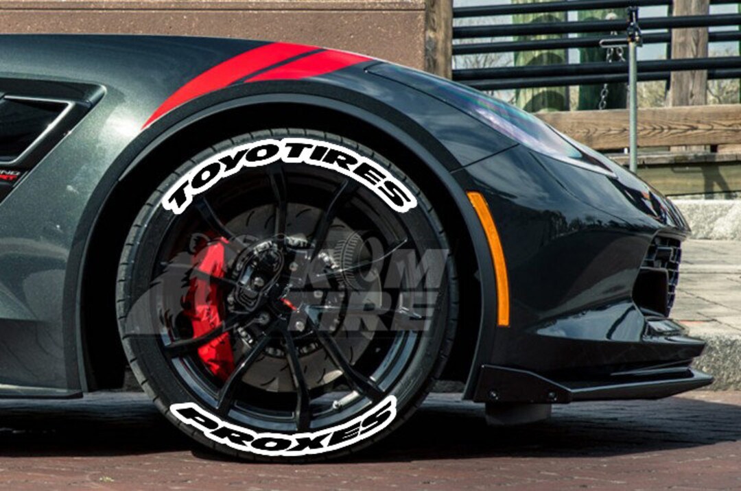 Tire Lettering Black White Toyo Tires Proxes Permanent Tire Stickers 1 ...