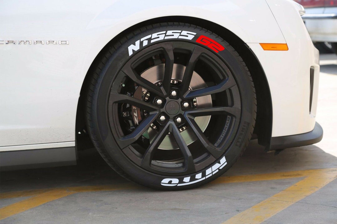 Tire Lettering Nitto NT555 G2 Permanent Tire Stickers 1'' 8 Pcs - Etsy