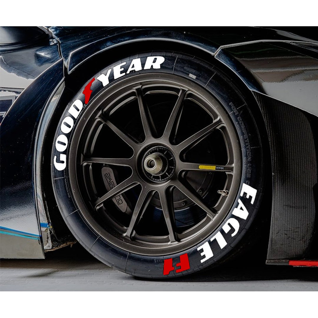 Tire Lettering Good Year Eagle F1 Permanent Tire Stickers 1'' 8 Pcs - Etsy