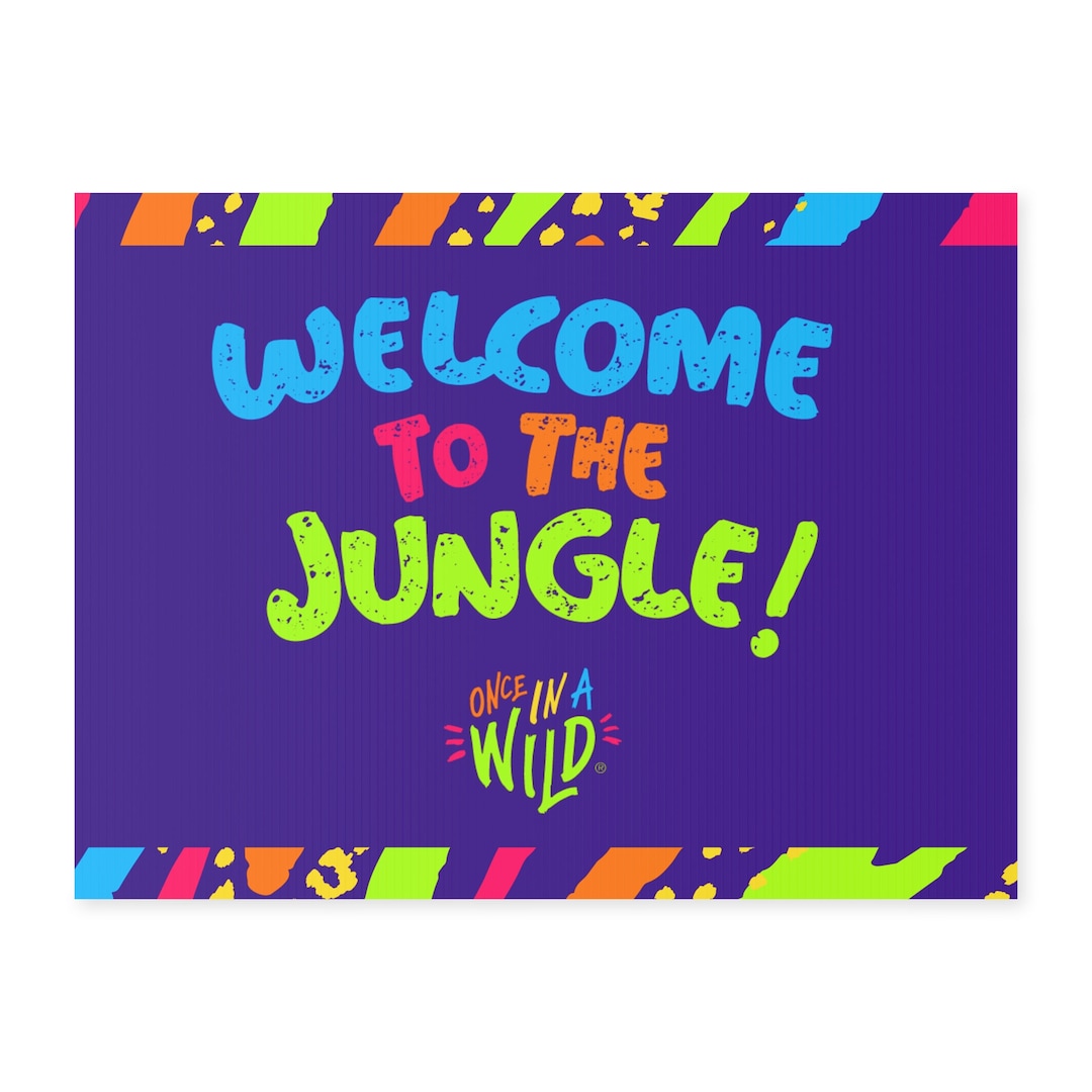 Welcome to the Jungle Yard Sign - Etsy