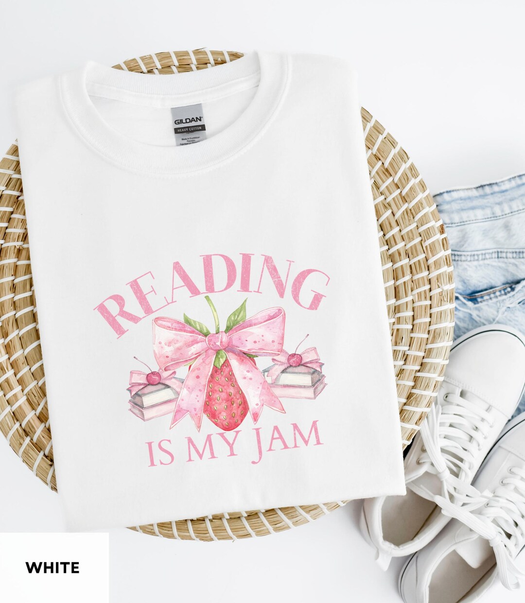 Reading is My Jam, Book Lover Pun Shirt - Unisex Tee, Reading T-shirt ...
