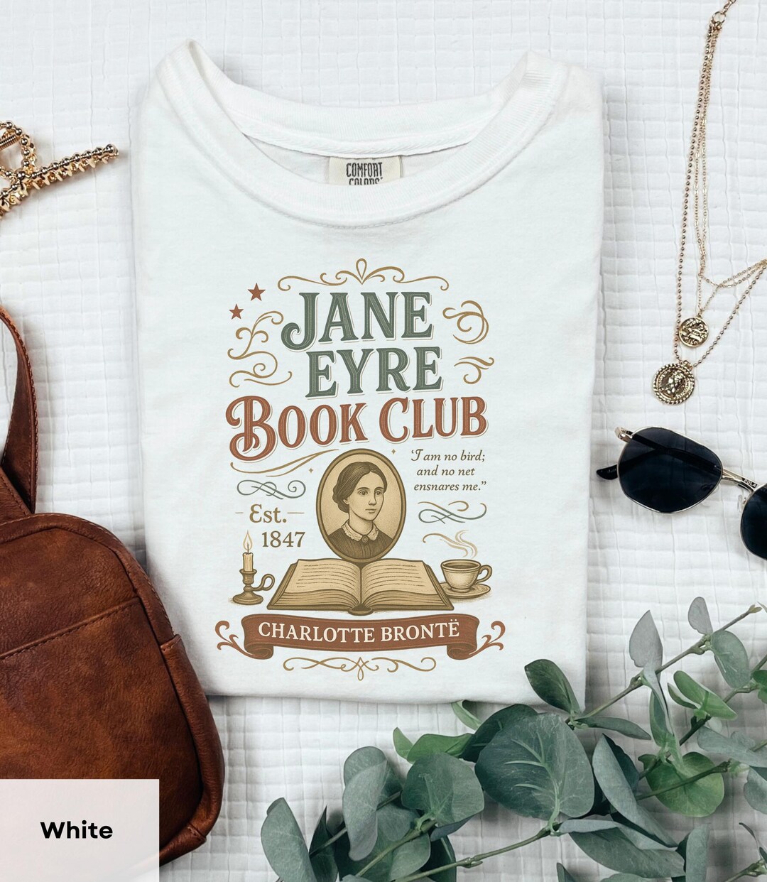 Jane Eyre Postage Collage T-shirt | Literary Victorian Novel Design - Etsy
