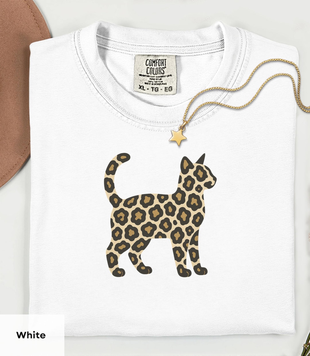Cheetah Print Cat T-shirt, Leopard Animal Graphic Tee - Etsy