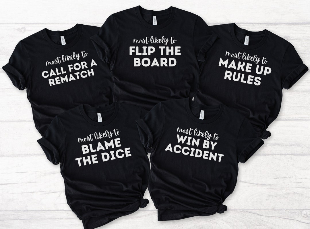 Funny Board Game T-shirt: Custom Family Game Night Shirts - Etsy