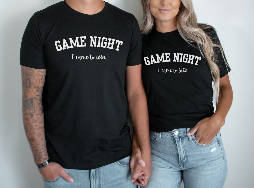 Custom Funny Couple Game Night Shirts, Board Games T-shirt, Board Games ...