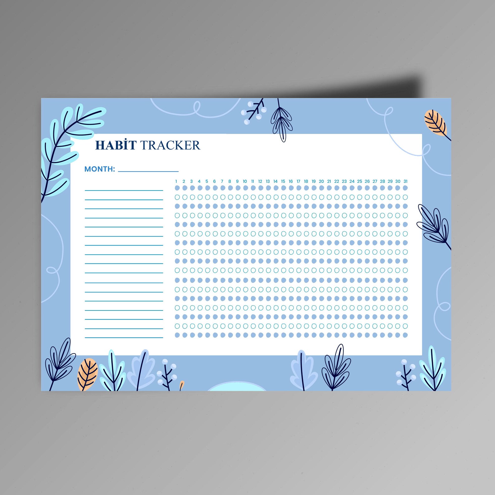 Weekly Habit Tracker Printable, Habit Tracker Template, Routine Tracker ...