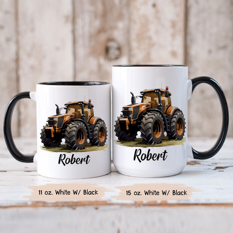 Personalized Tractor Mug Custom Name Farmer Coffee Mug - Etsy UK