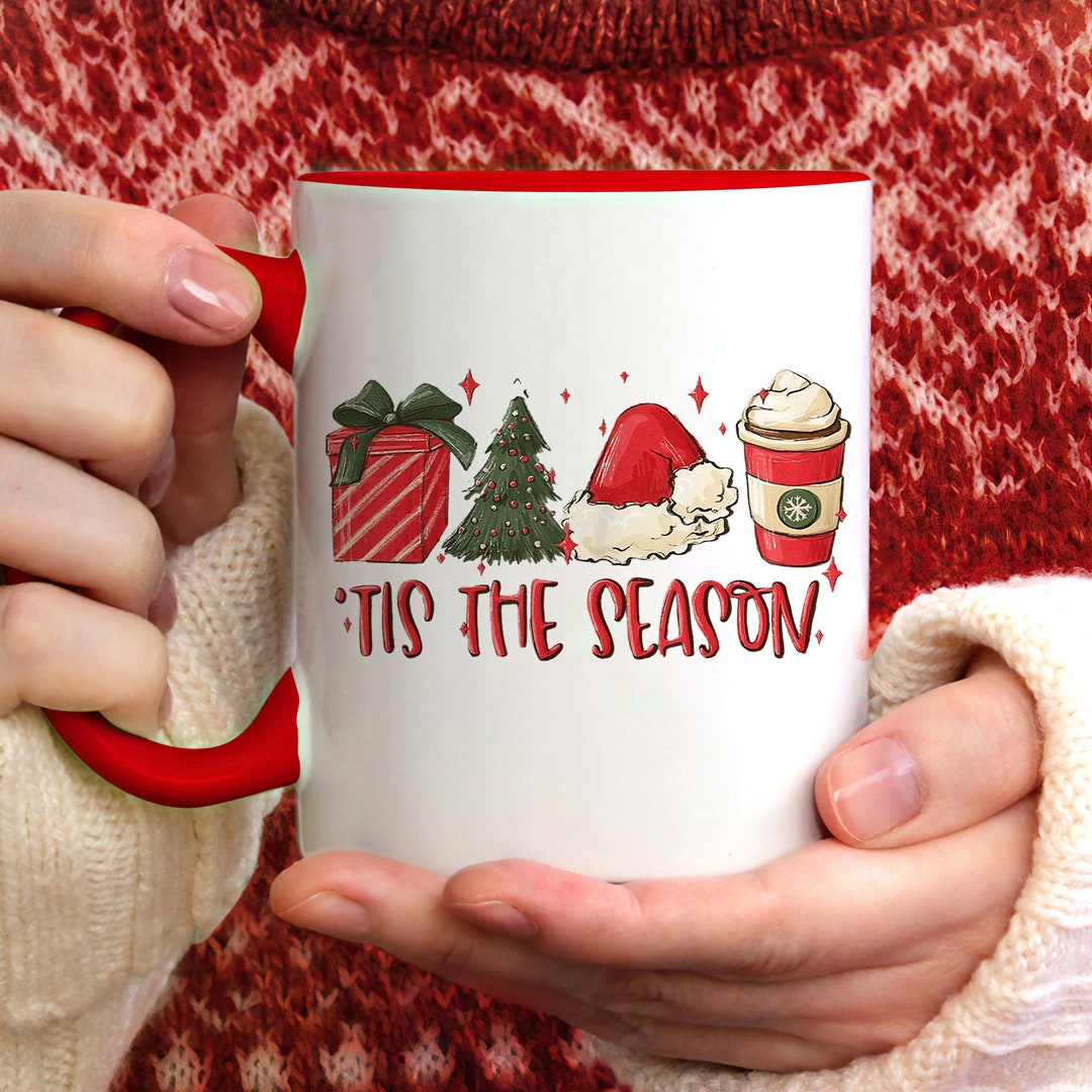 Christmas Mug Tis the Season Mugs Holiday Coffee Cup Winter - Etsy