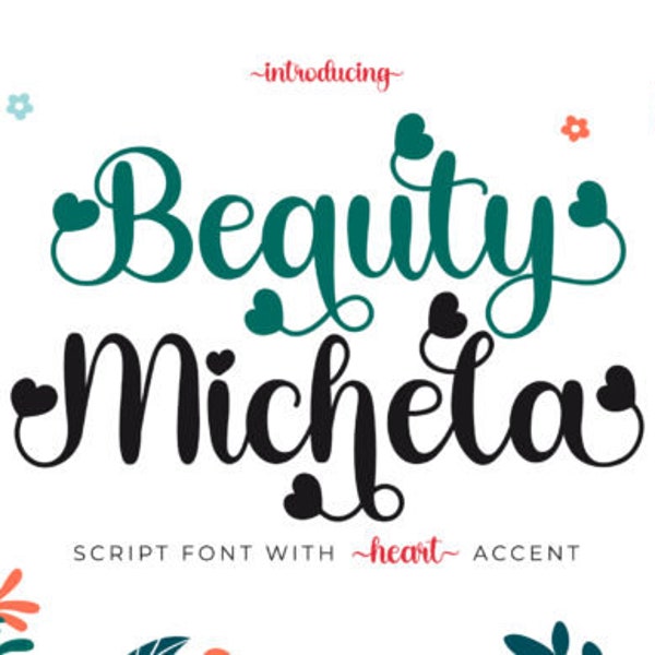 Heart Tail Script - Etsy