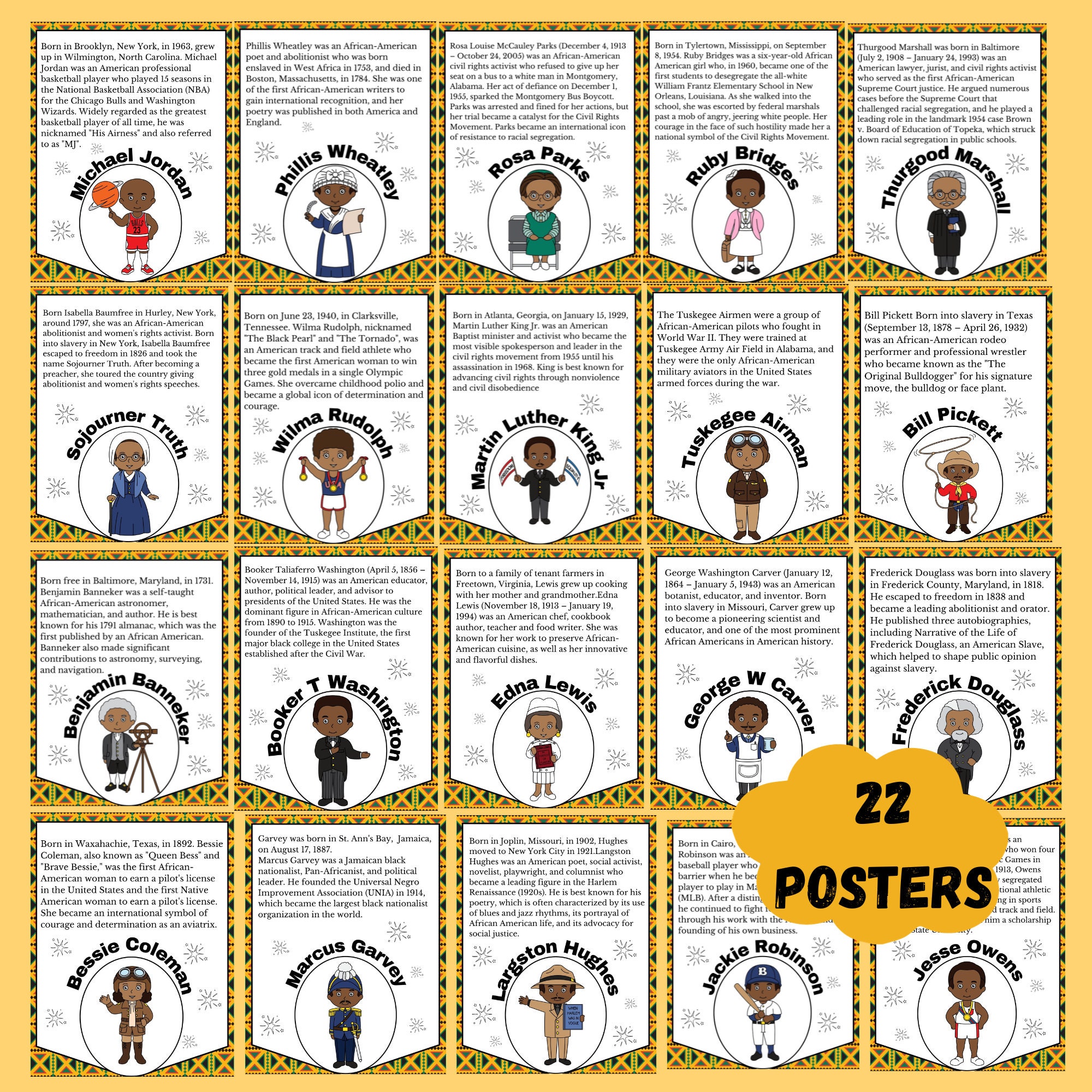 Black History Month Bulletin Board, Printable PDF Banner Bulletin Board ...
