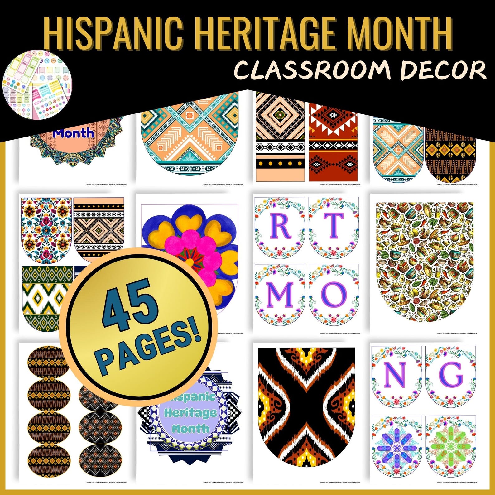 Spanish Speaking Countries Classroom Decor Hispanic Heritage Month ...