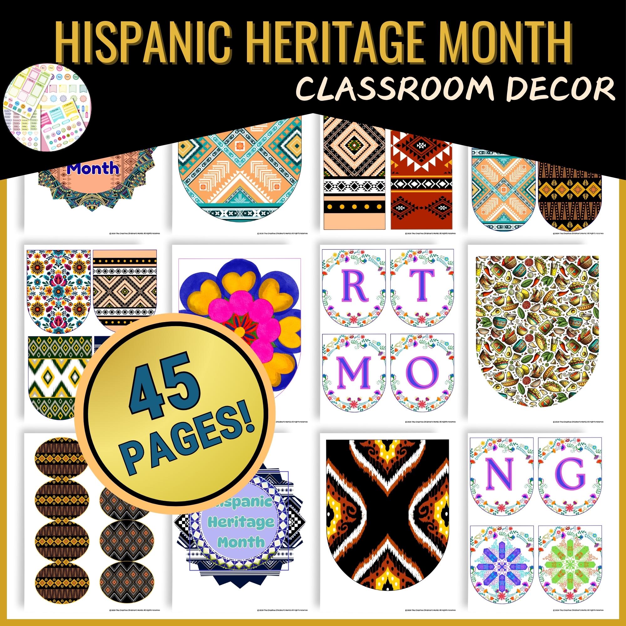 Spanish Speaking Countries Classroom Decor Hispanic Heritage Month ...