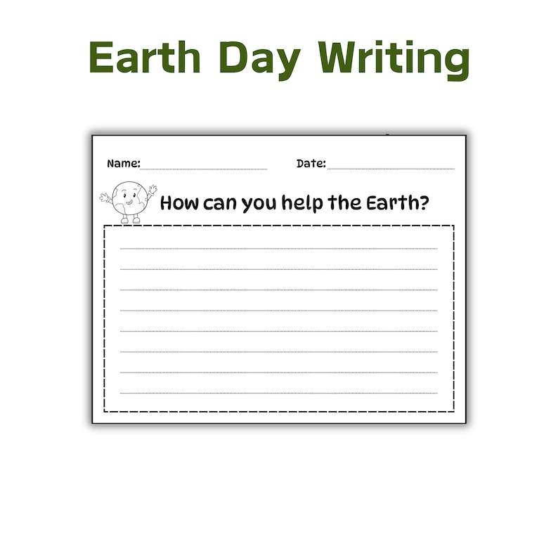 Corona de papel imprimible para el Día de la Tierra, actividades de ...