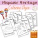 Hispanic Heritage Month Coloring Pages Book National Hispanic Heritage ...