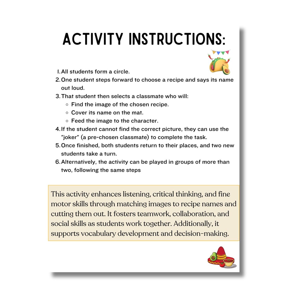 Hispanic Heritage Month Foods Posters Classroom Decor | Famous Dishes ...