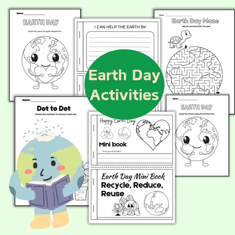 Earth Day Activities Book Printable Instant Download Earth Day ...