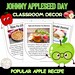 Johnny Appleseed Bulletin Board Food Pie Recipe Autumn Apple Cider ...