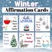 Winter Positive Affirmation Cards Posters Classroom Decor Therapy Tools ...