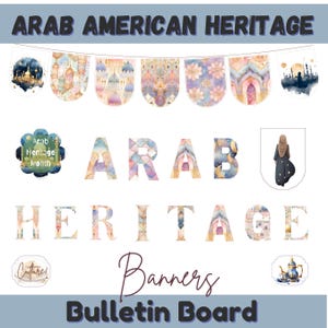 Arab American History Month Bulletin Board Classroom Decor Cultural ...