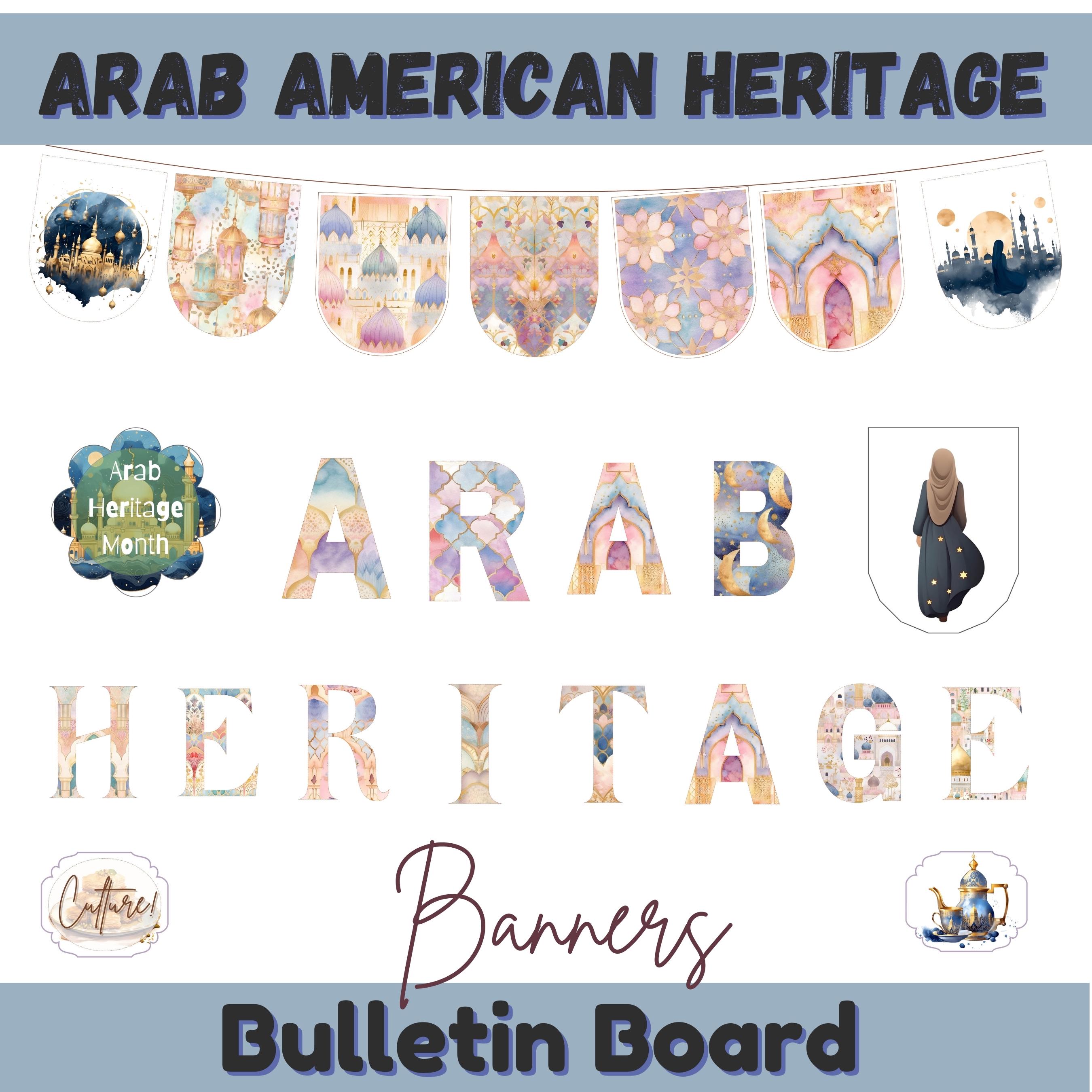 Arab American History Month Bulletin Board Classroom Decor Cultural ...