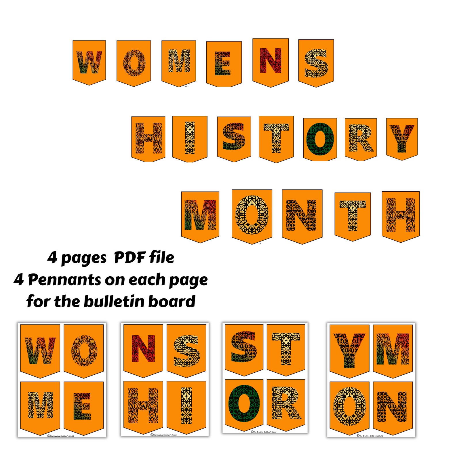 Women's History Month Bulletin Board, Female Leaders Printable (PDF ...