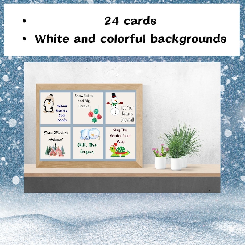 Winter Positive Affirmation Cards Posters Classroom Decor Therapy Tools ...