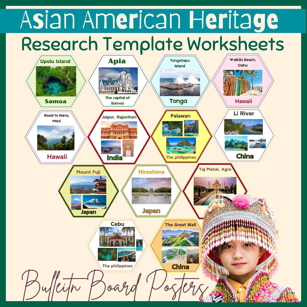 AAPI Heritage Month Posters, Asian American and Pacific Islander ...