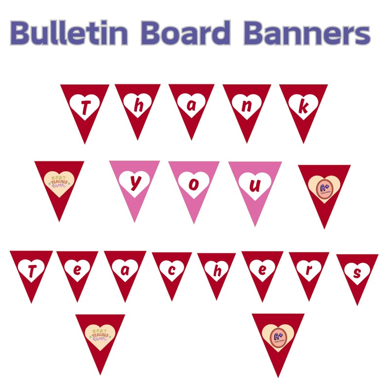 Teacher Appreciation Day Week Bulletin Board Thank You Teachers Banners ...