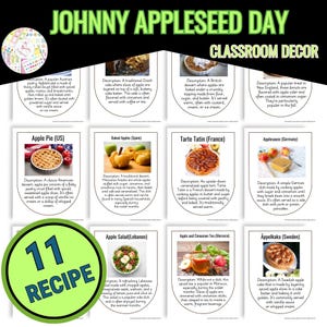 Johnny Appleseed Bulletin Board Food Pie Recipe Autumn Apple Cider ...