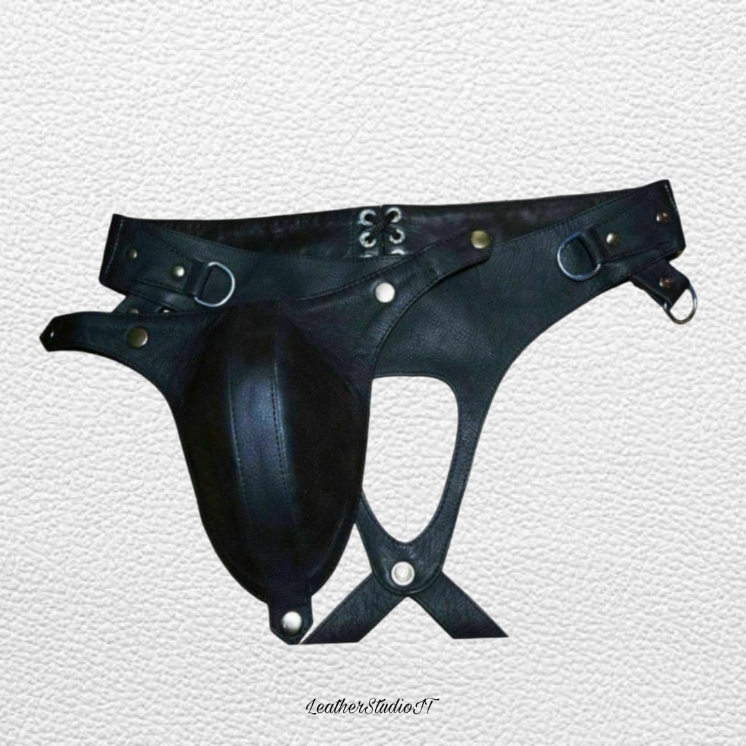 Leather Jock Strap Gay Leather Thong Slip String Lederhosen Jockstrap ...