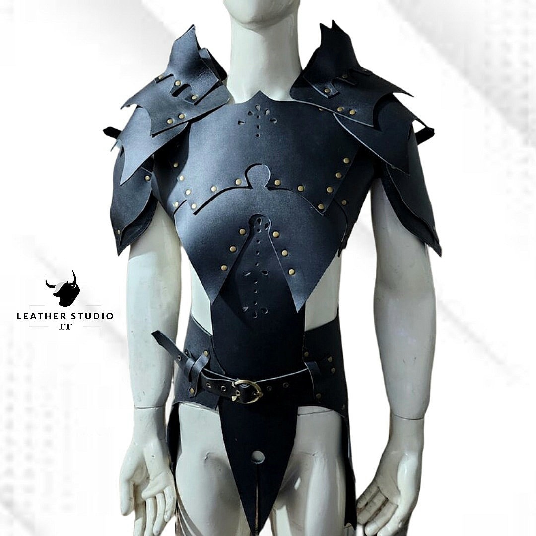 Real Leather Armour LARP Leather Armour Costume for Men Leather ...