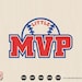 Little MVP Svg - MVP Birthday Shirt, Baseball Themed Svg Png, Cut, Dtf ...