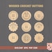 Handmade Button Laser Cut Pattern, Wooden Button Cutting File, Product ...