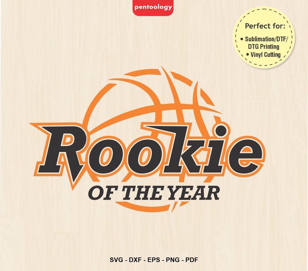 Rookie of the Year SVG, Basketball Rookie Svg, Basketball Birthday ...
