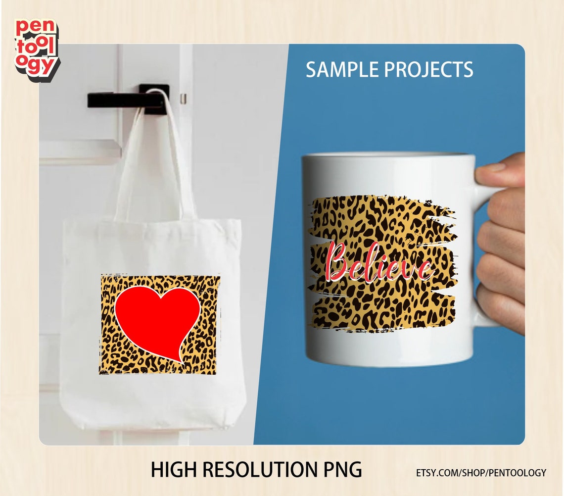 Leopard Background PNG Bundle Leopard Sublimation Designs - Etsy
