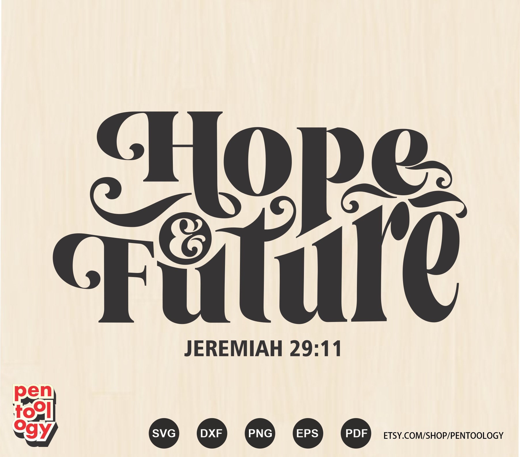Jeremiah 29 11 SVG, Hope and Future, Bible Verse Typography Svg ...