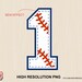 Baseball Numbers, Baseball Theme Numbers, Varsity Numbers Png, Birthday ...