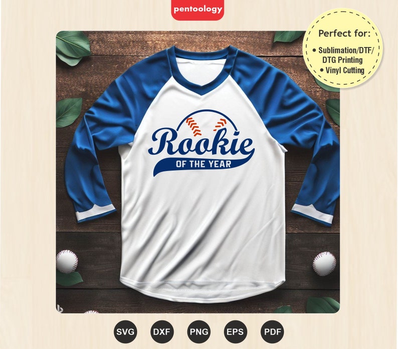 Rookie of the Year First Birthday SVG, Baseball Family Matching Shirts ...
