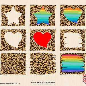 Leopard Background PNG Bundle | Leopard Sublimation Designs - Leopard ...