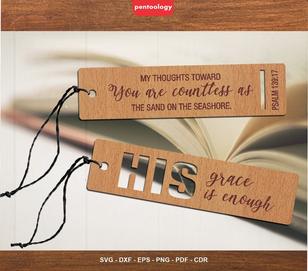 Christian Bookmark Laser Cut Pattern Bible Quotes SVG Bible - Etsy