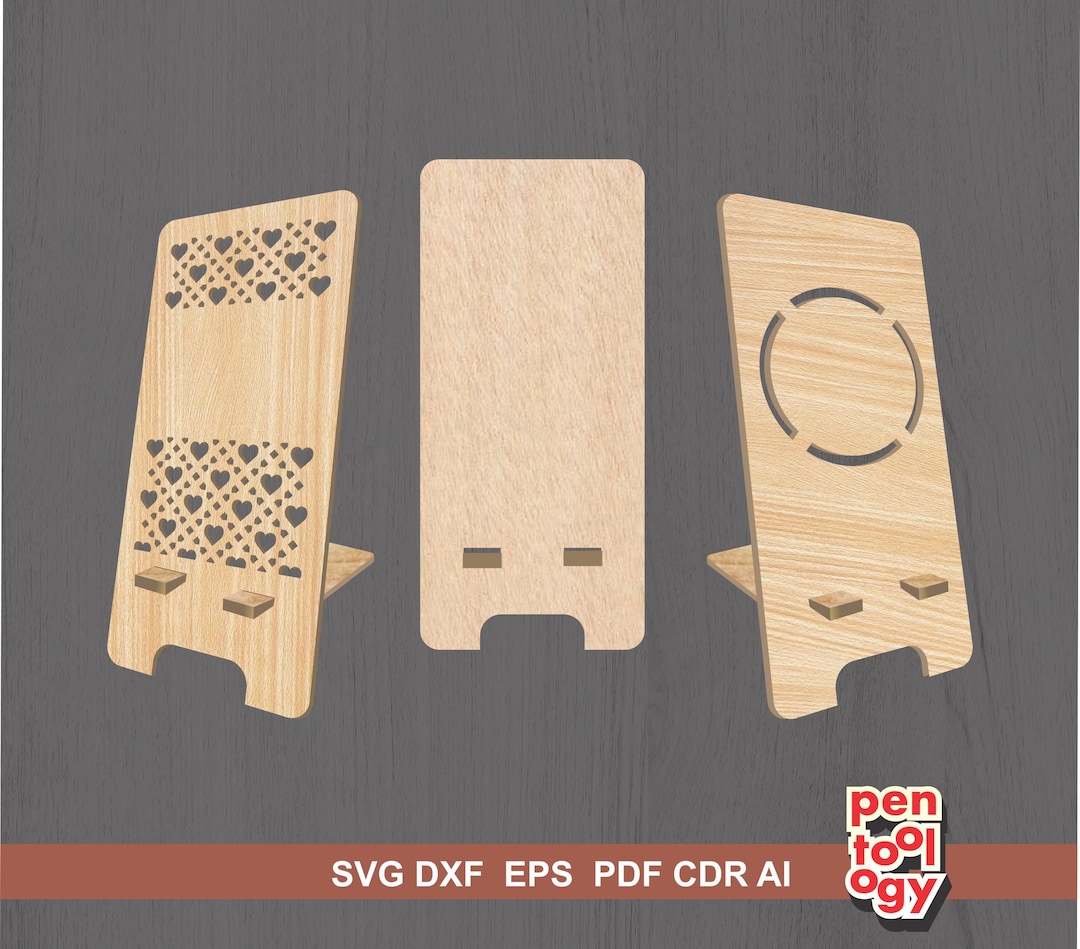 Customizable Phone Stand Cutting Template – 3 Styles for Easy ...